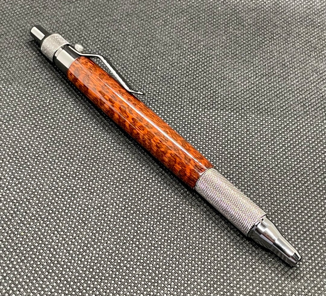 Hand Turned Genuine Snake Wood anvil Style Click Pen. - Etsy
