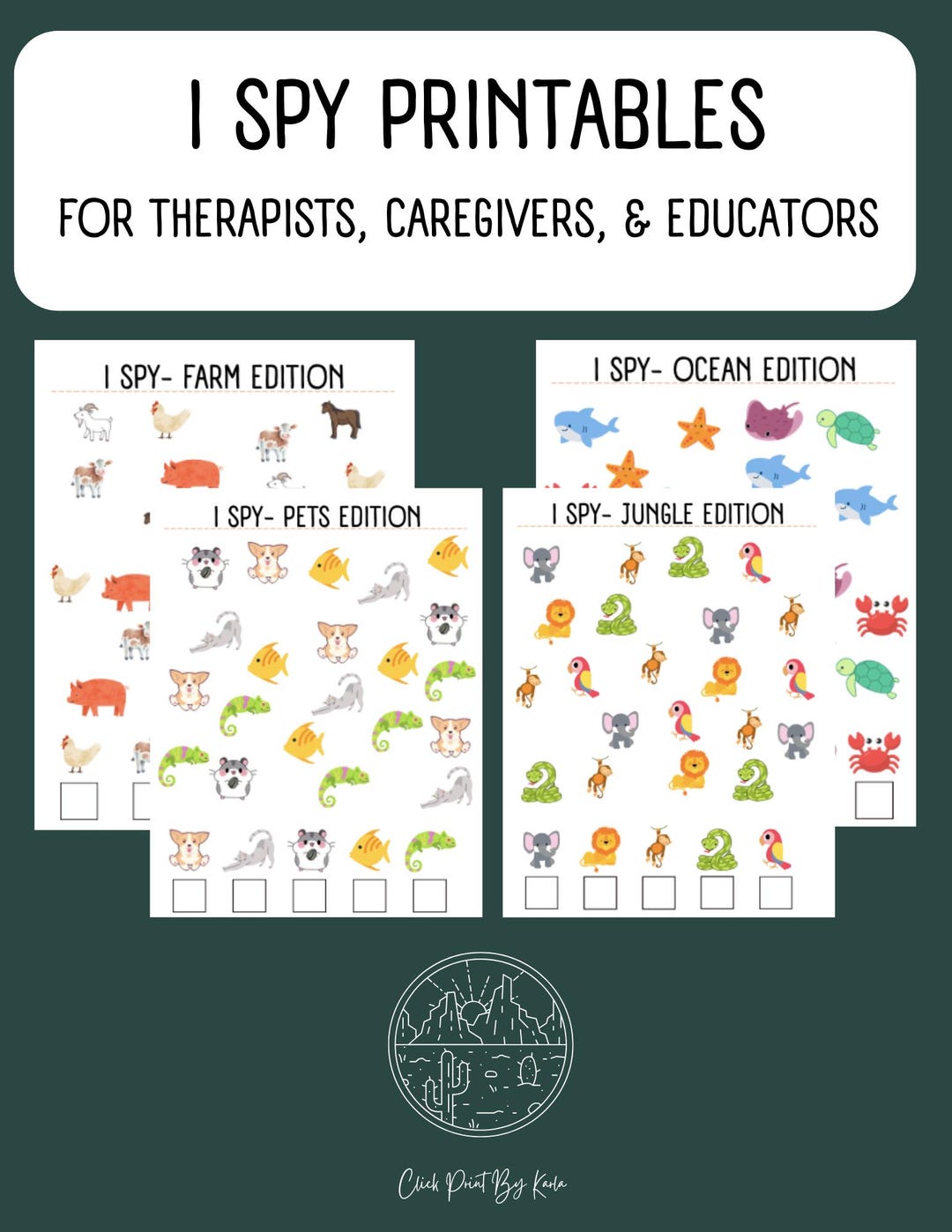 I Spy Activity Pages (digital Download) - Etsy