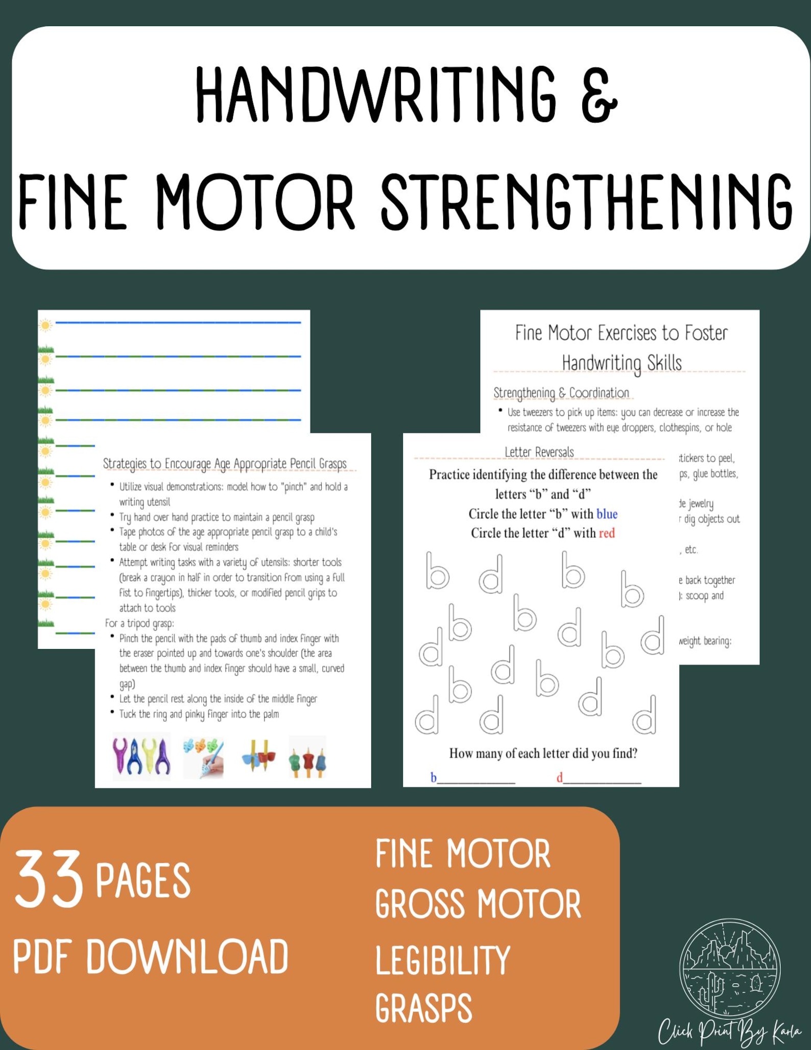 Pediatric OT Handouts: Picky Eating, Sensory Processing, Handwriting ...