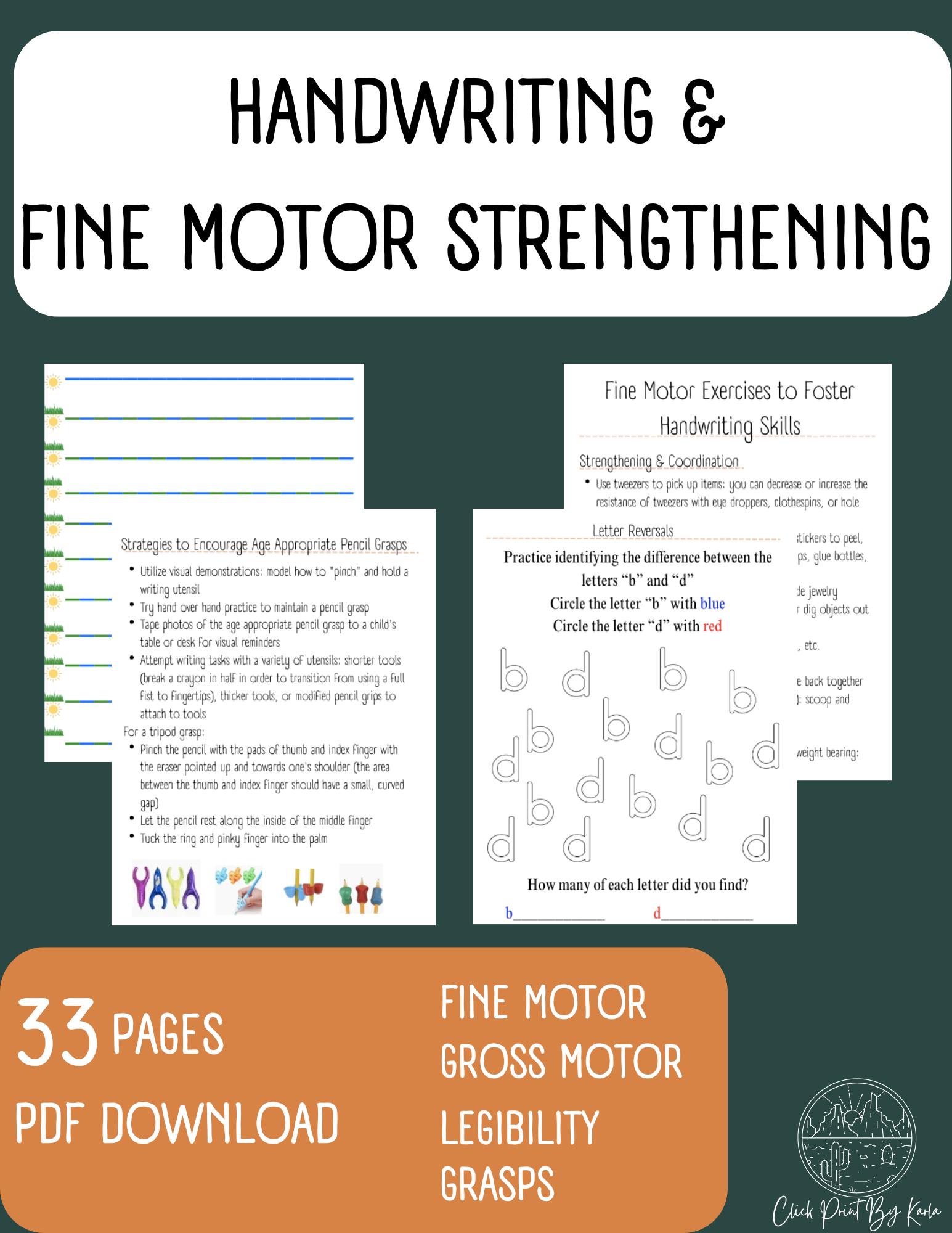 Pediatric OT Handouts: Picky Eating, Sensory Processing, Handwriting ...