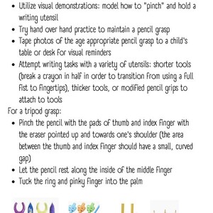 Handwriting & Fine Motor Strengthening (digital Download) - Etsy
