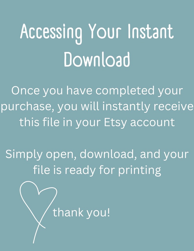 Digital Download Cards & Gifts Template - Etsy