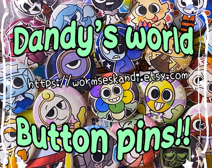 Dandy's World Choose Your Character (single Small Pin - 1 Inch) - Etsy