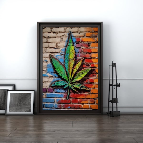 Leaf Art Poster - Etsy