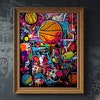 Colorful Beer Graffiti Art, Printable Drink Illustration, Urban Wall ...