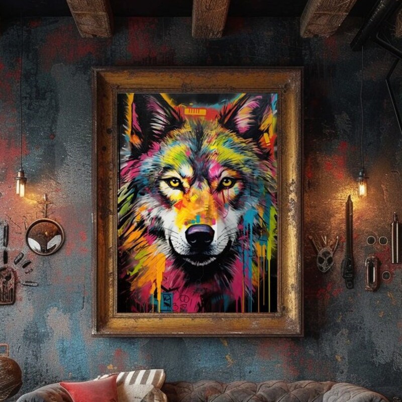 Wolf Wall Decor - Etsy