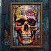 Skeleton Skull Graffiti Wall Art, Digital Art, Skull Halloween Wall ...