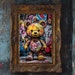 Banksy-inspired Teddy Bear Graffiti, Vibrant Urban Street Art, Modern ...