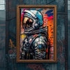 Astronaut Graffiti Wall Art, Digital Download, Modern Street Art Poster ...