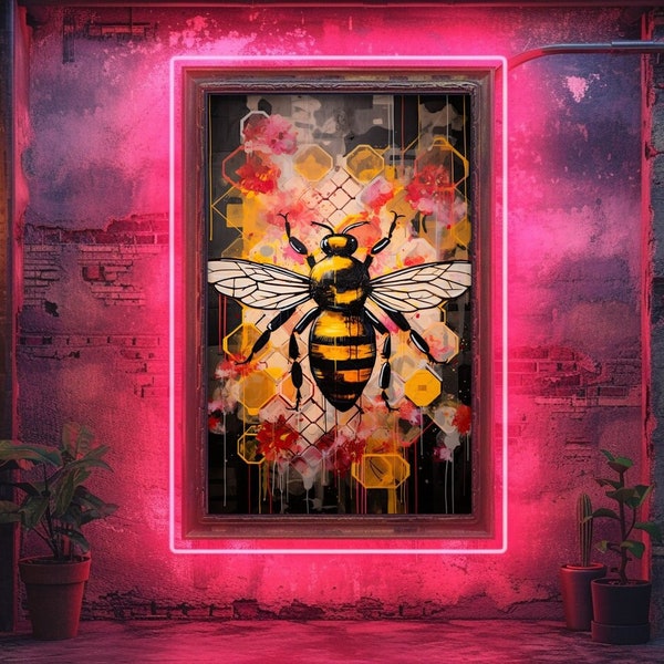 Bee Poster - Etsy