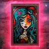 Mermaid Graffiti Wall Art, Digital Download, Colorful Fantasy Mermaid ...