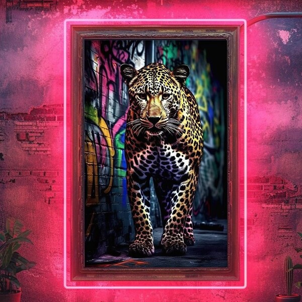 Elephant Graffiti Wall Art, Printable Digital, Colorful Elephant Wall ...