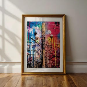 Baseball Bat Graffiti Wall Art, Printable Digital, Colorful Baseball ...