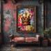 Crown Graffiti Wall Art, Digital Download, Abstract Royal Crown ...