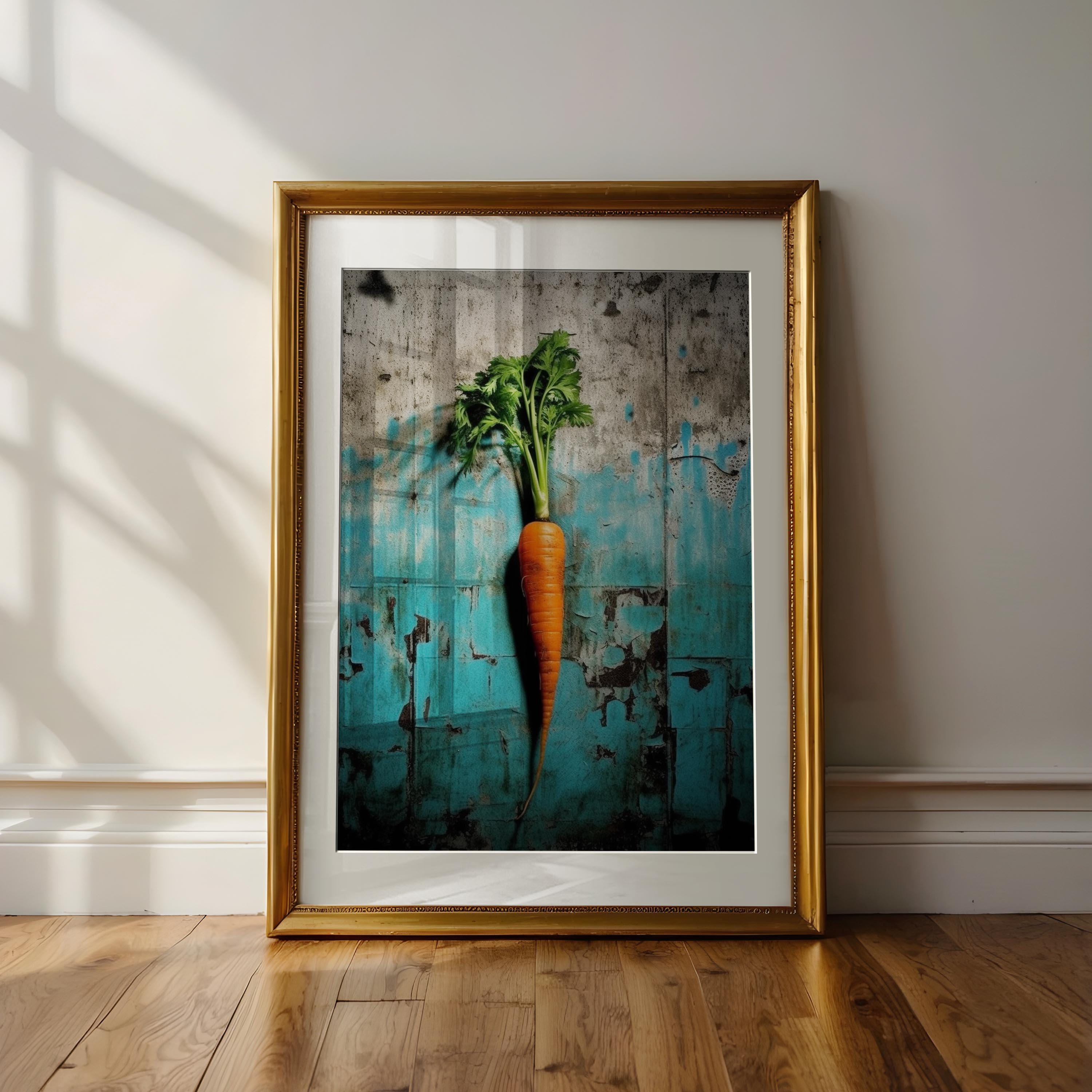 Carrot Graffiti Wall Art, Printable Digital, Colorful Vegetable Wall ...