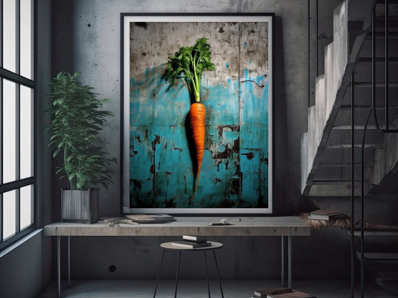 Carrot Graffiti Wall Art Printable Digital Colorful - Etsy