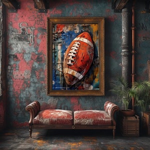 Graffiti Football Art - Urban Street Style, Bold American Sports ...