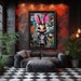 The White Rabbit Graffiti Wall Art, Digital Download Colorful Alice in ...