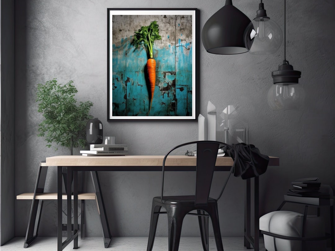 Carrot Graffiti Wall Art Printable Digital Colorful - Etsy