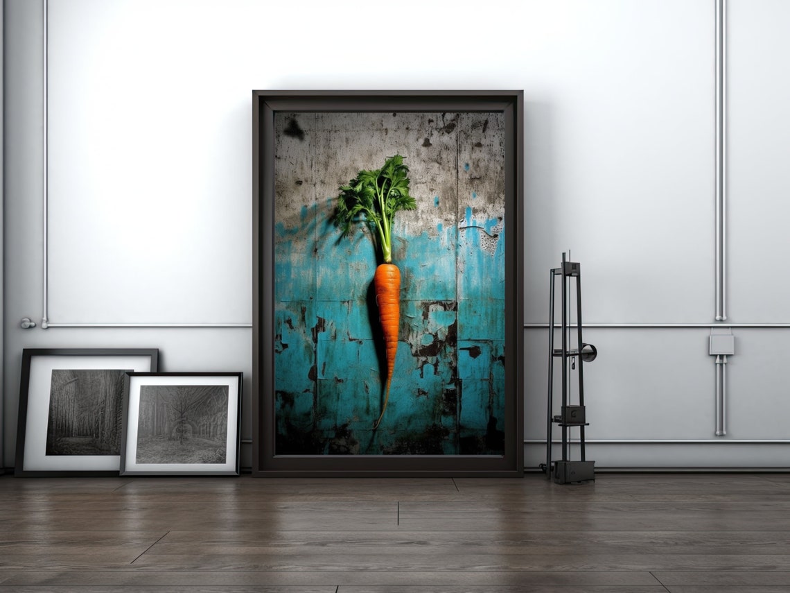Carrot Graffiti Wall Art Printable Digital Colorful - Etsy