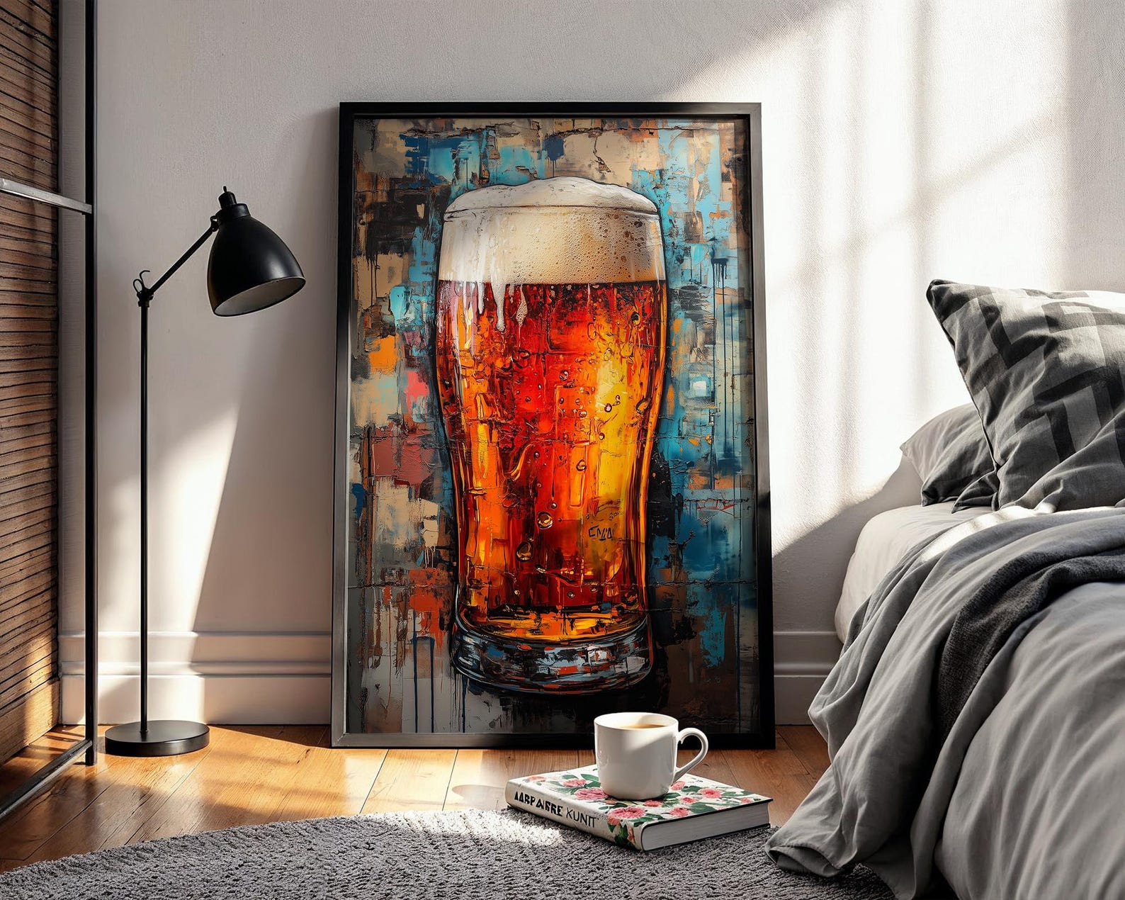 Beer Graffiti Wall Art, Digital Printable Drink Illustration, Fun ...