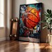 Basketball Graffiti Wall Art, Digital Download, Sports Ball Art Print ...