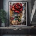 Red Rose Graffiti Wall Art Digital Download Colorful Rose - Etsy