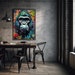 Gorilla Graffiti Wall Art, Colorful Monkey Gorilla Painting, Digital ...