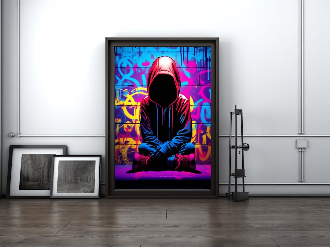 Girl Hacker Graffiti Wall Art Coder Girl Graffiti Print - Etsy