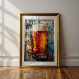 Beer Graffiti Wall Art, Digital Printable Drink Illustration, Fun ...