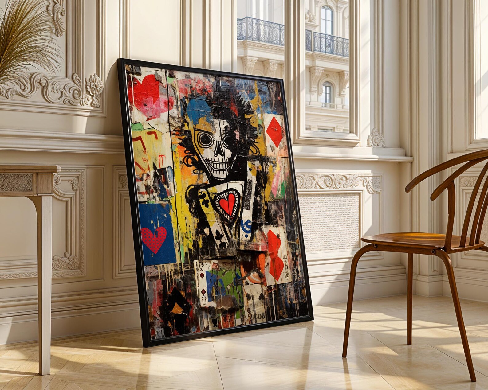 Poker Playing Cards Graffiti Wall Art, Digital Download, Deck of Cards ...