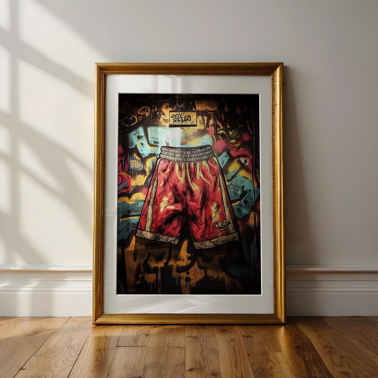 Boxing Graffiti Wall Art Set, Set of 3 Prints, Boxing Gloves, Punching ...