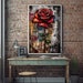 Red Rose Graffiti Wall Art Digital Download Colorful Rose - Etsy