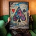 Ace of Spades Graffiti Wall Art, Printable Digital Colorful Playing ...