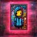 Hacker Girl Graffiti Wall Art, Digital Print, Colorful Coder Girl Wall ...