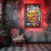 Hamburger Graffiti Wall Art, Burger Printable Digital, Modern, Urban ...