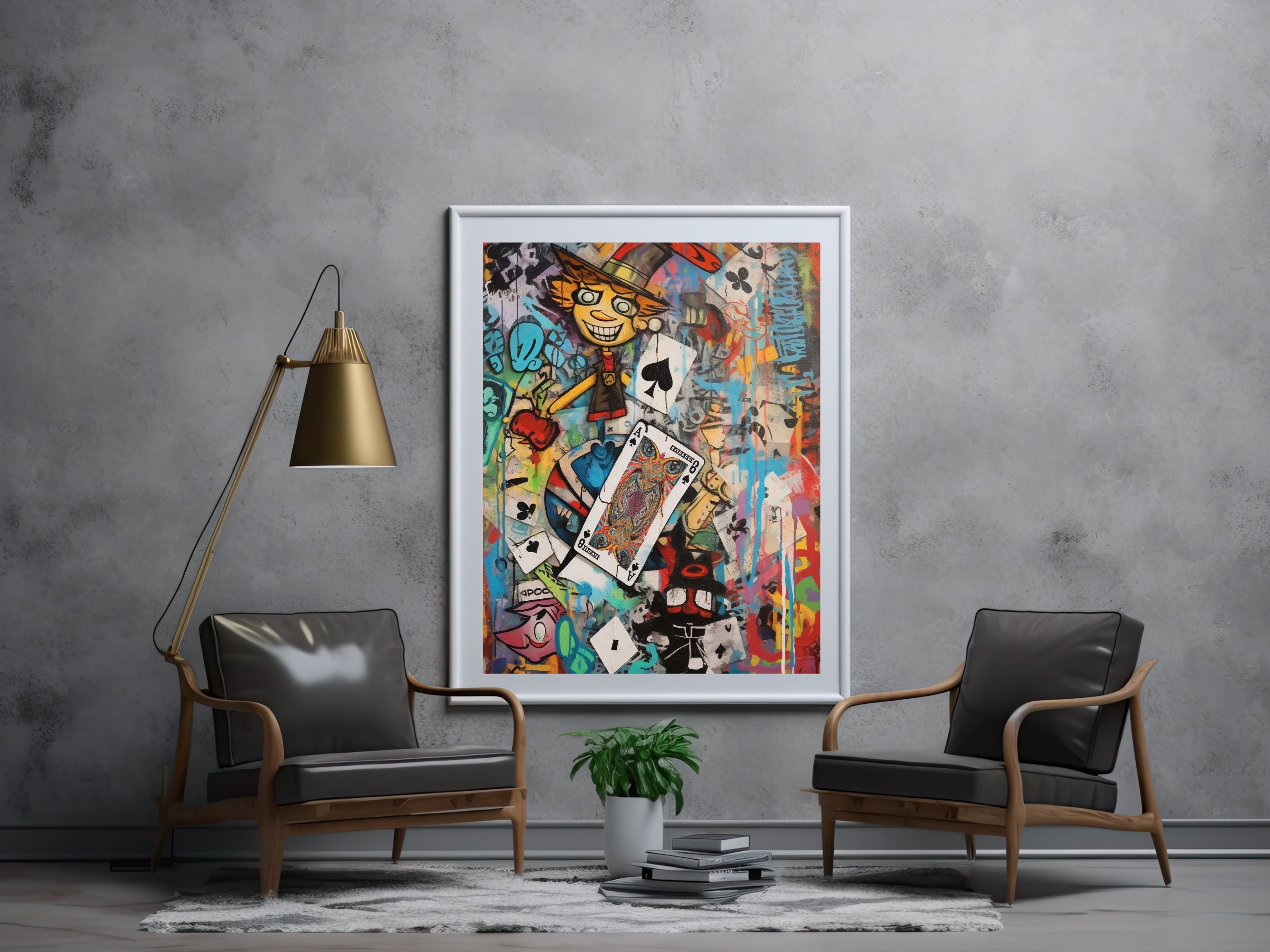 Casino Poker Graffiti Wall Art Digital Download Playing - Etsy 日本