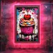 Colorful Cupcake Graffiti Wall Art, Digital Print, Modern, Urban ...