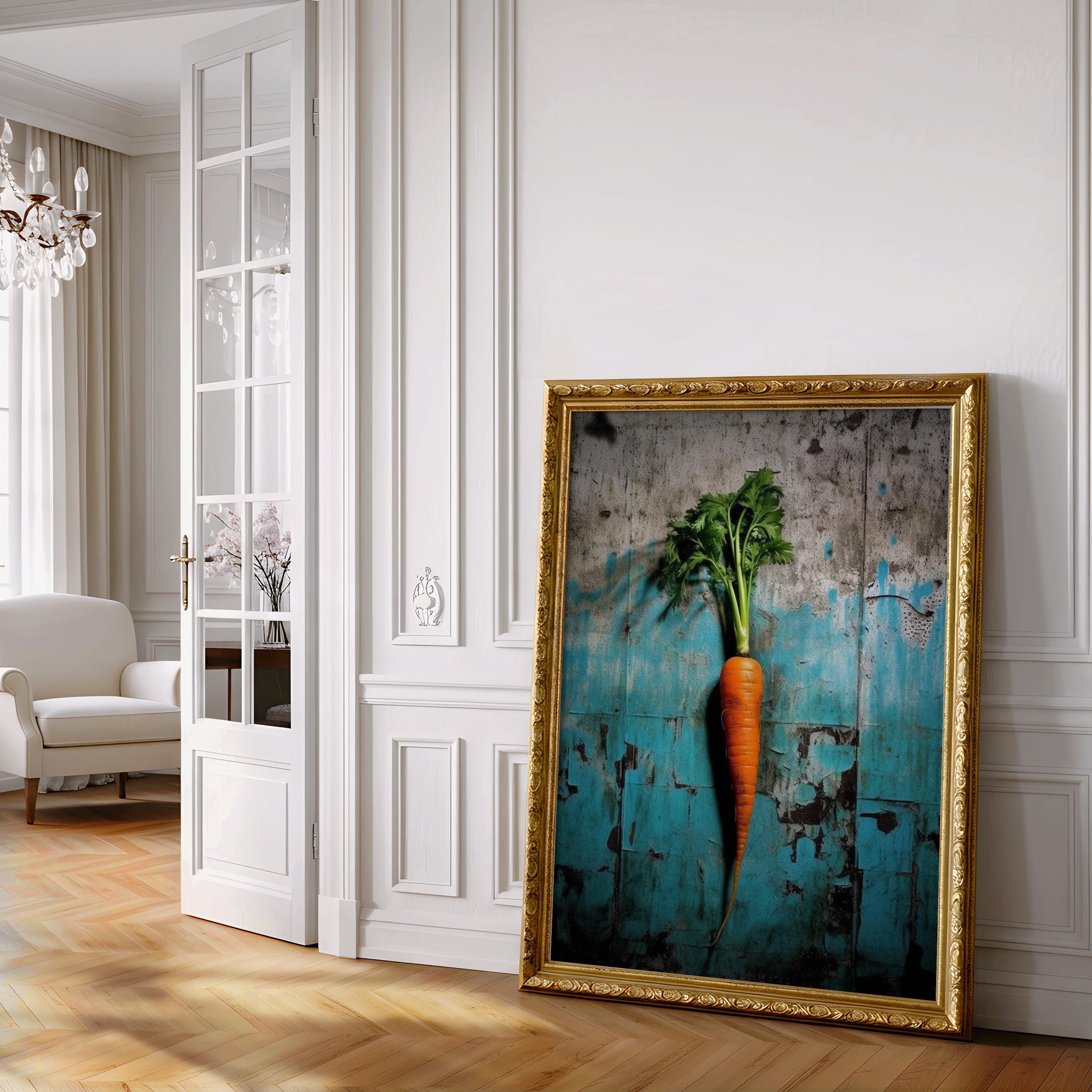 Carrot Graffiti Wall Art, Printable Digital, Colorful Vegetable Wall ...