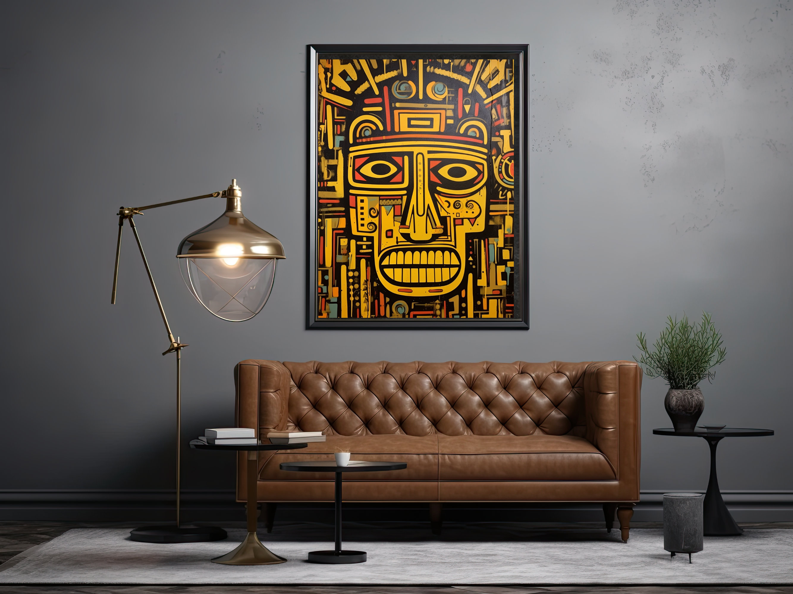 Aztec Graffiti Wall Art Printable Digital Colorful Aztec - Etsy