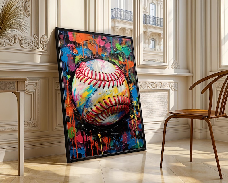 Baseball Graffiti Wall Art, Digital Graffiti Print, Baseball Art Print ...