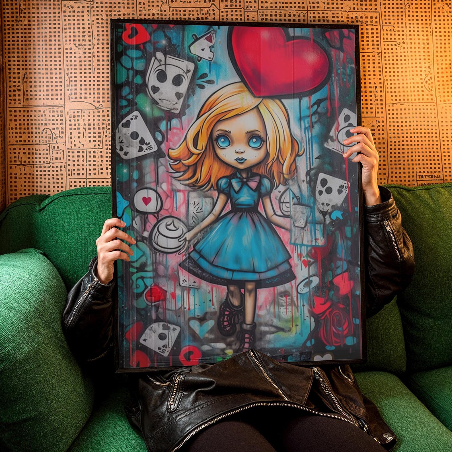 Alice in Wonderland Graffiti Wall Art, Printable Digital, Fairytale ...