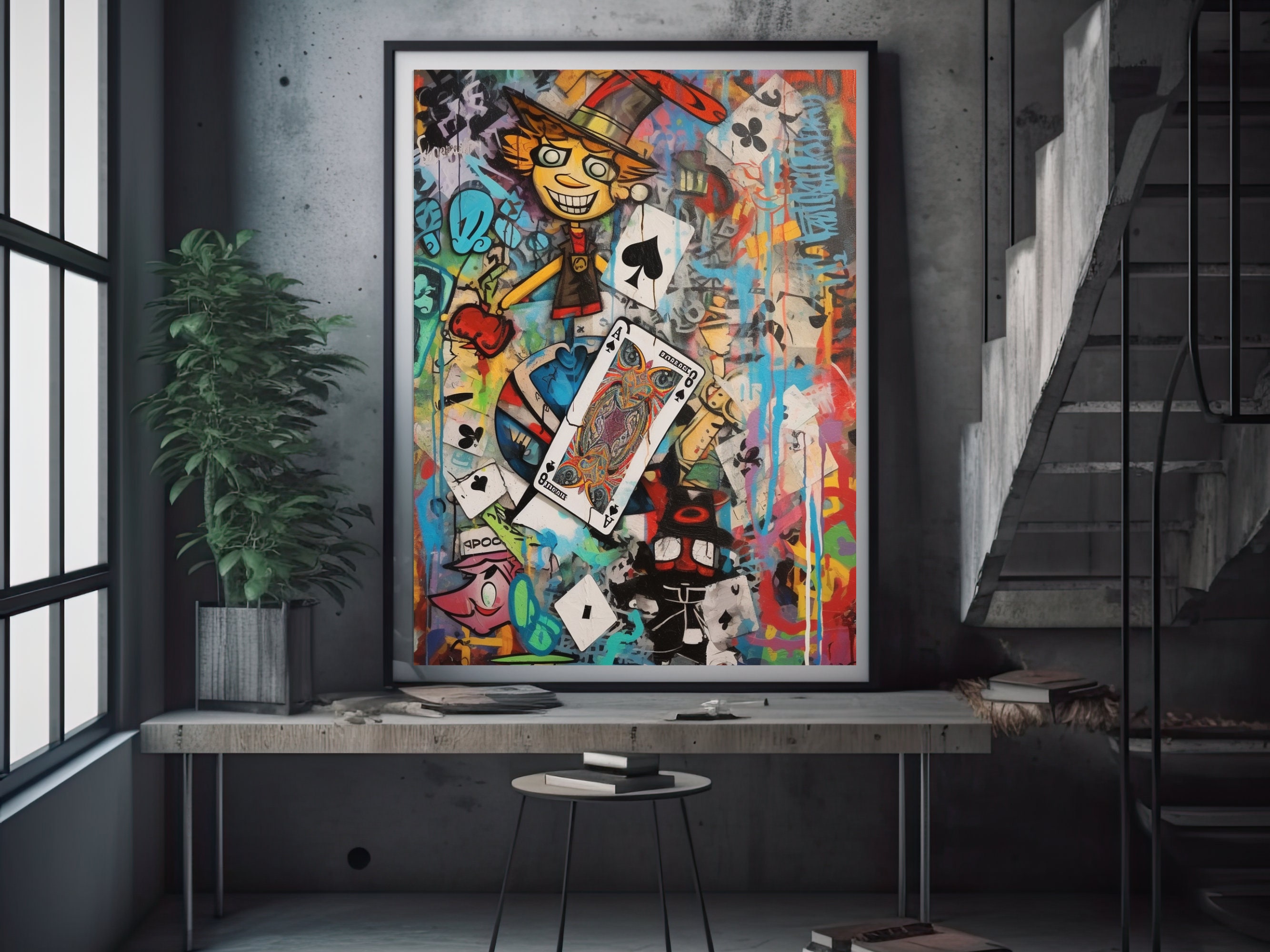 Casino Poker Graffiti Wall Art Digital Download Playing - Etsy Australia