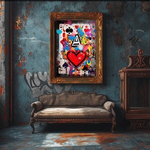 Alice in Wonderland Graffiti Wall Art, Gallery Wall Set, Set of 3 ...