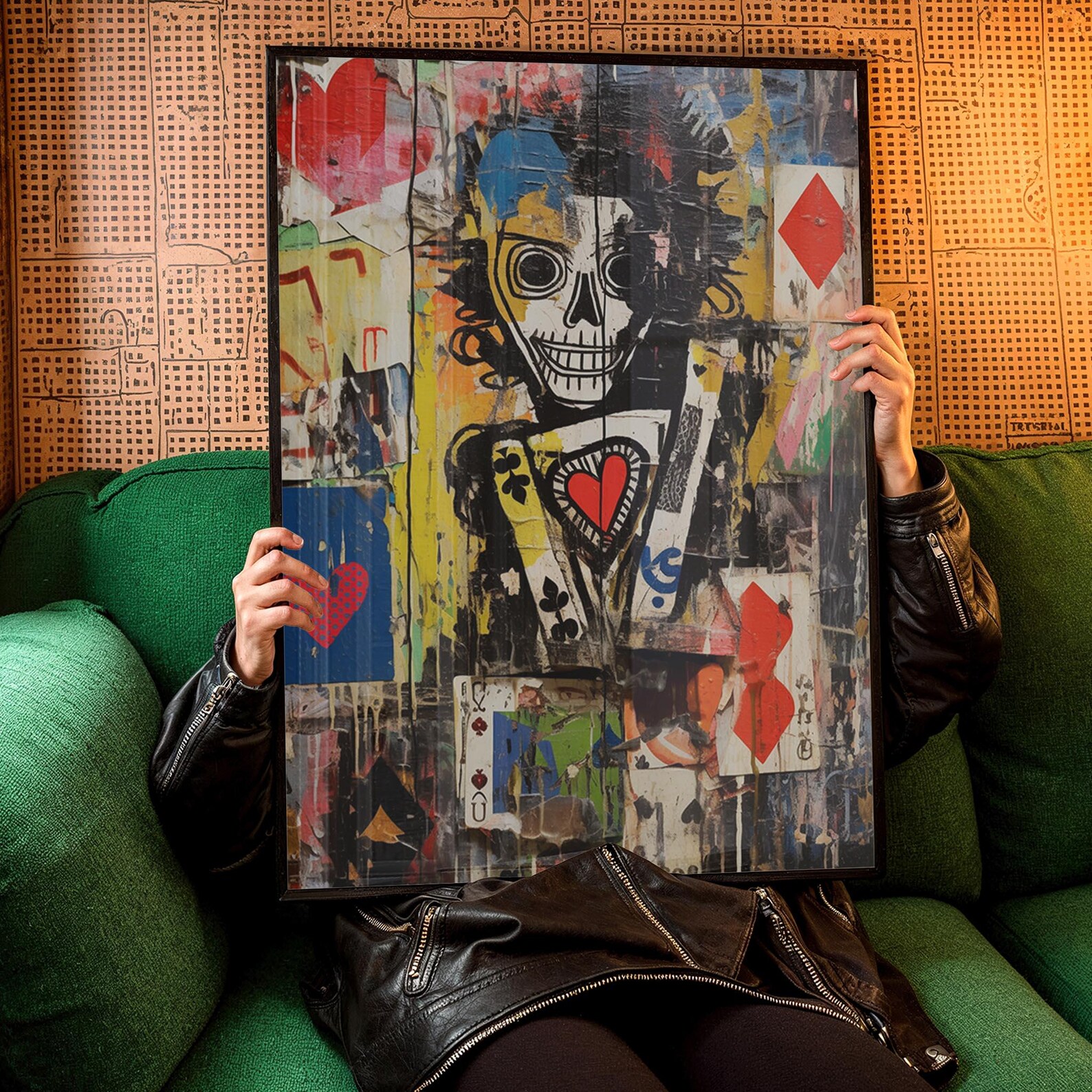 Poker Playing Cards Graffiti Wall Art, Digital Download, Deck of Cards ...