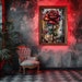Red Rose Graffiti Wall Art, Digital Download, Colorful Rose Flower ...