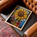 Sunflower Graffiti Wall Art, Botanical Digital Art Print, Flower ...