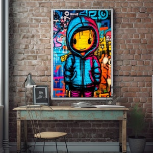 Hacker Girl Graffiti Wall Art Digital Print Colorful Coder - Etsy
