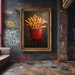 Set of 3 Graffiti Food Art Prints, Hamburger, French Fries, Milkshake ...