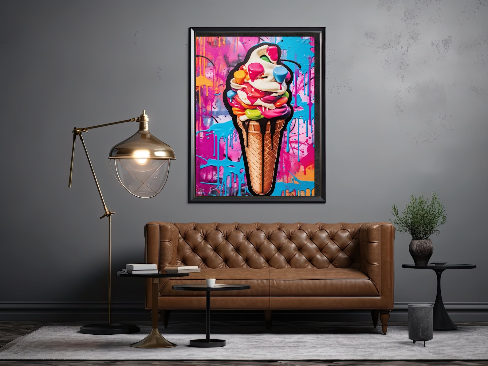 Ice Cream Graffiti Wall Art Digital Download (Instant Download) - Etsy